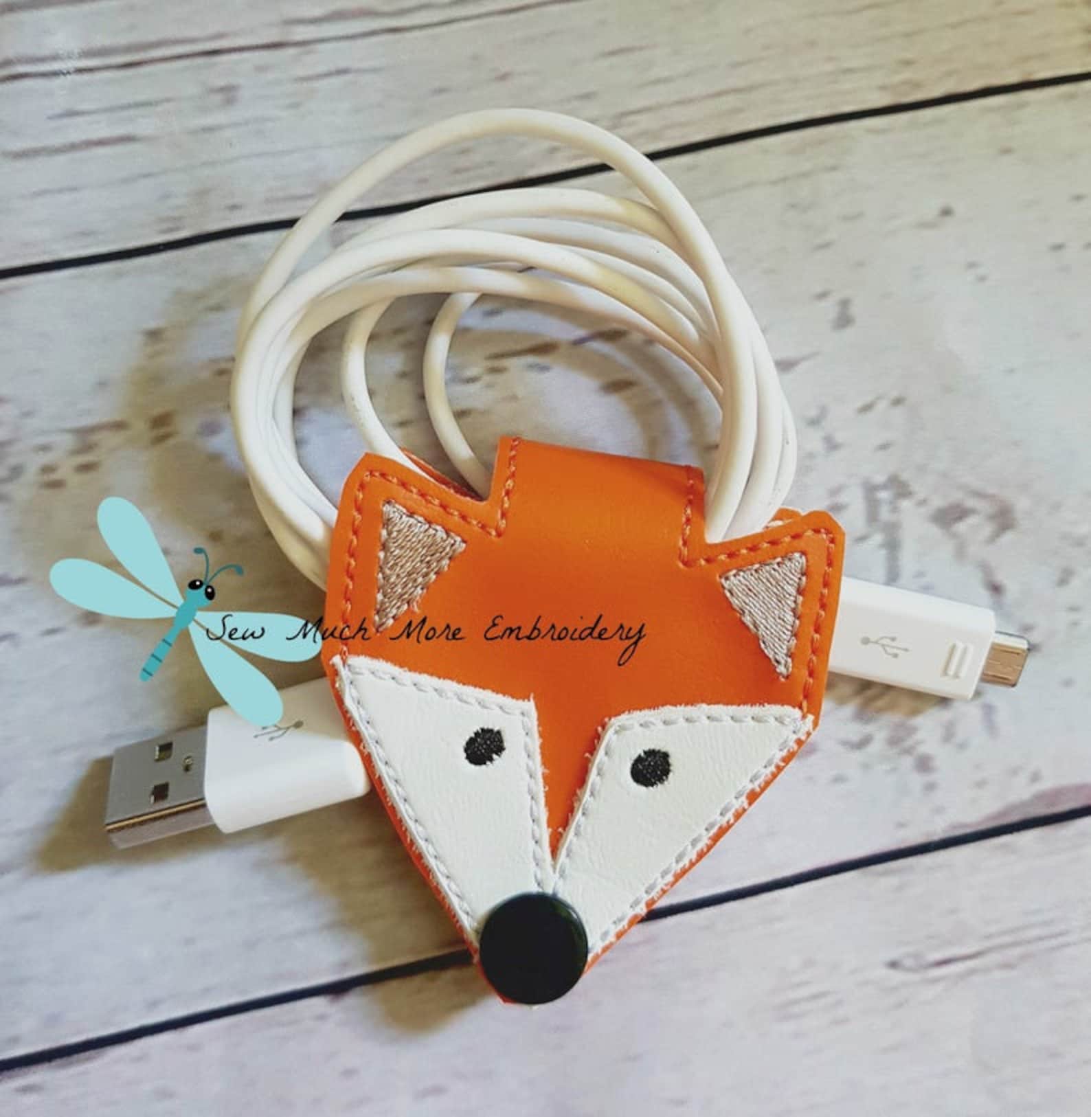 DIGITAL FILE Fox Cord Keeper, ITH Project, Machine Embroidery - Etsy