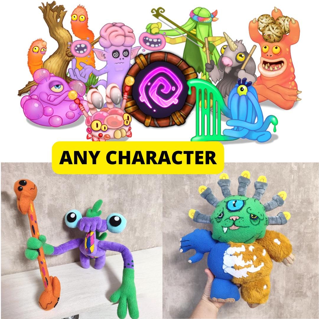 My Singing Monsters Plush Toy, Gloptic, Pentumbra, Monster Plush, Gamer Gift - Etsy UK