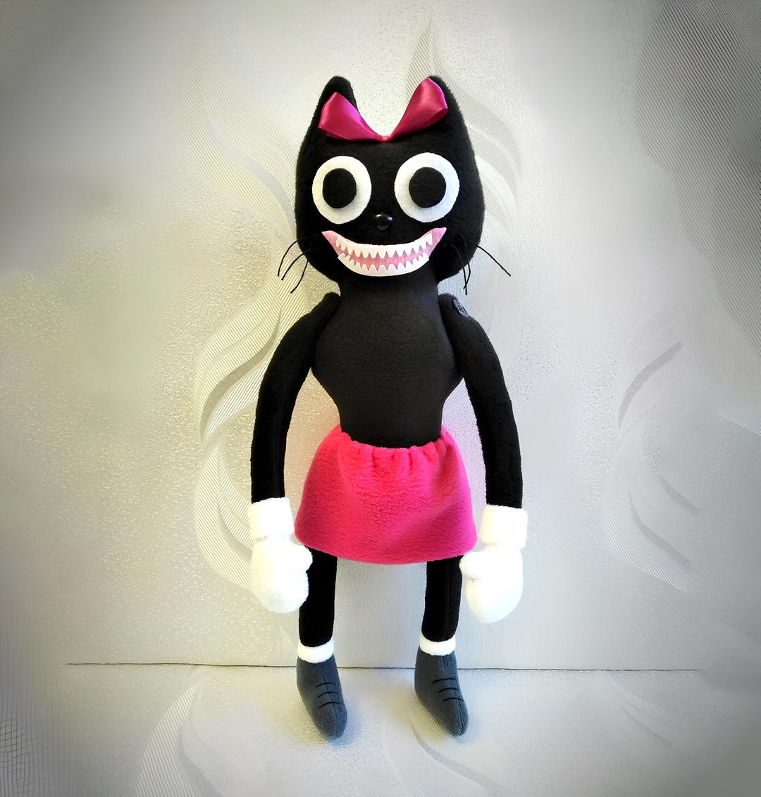 Cartoon Cat Girl SCP Plush, Inspired by Trevor Henderson, Soft Toy ...