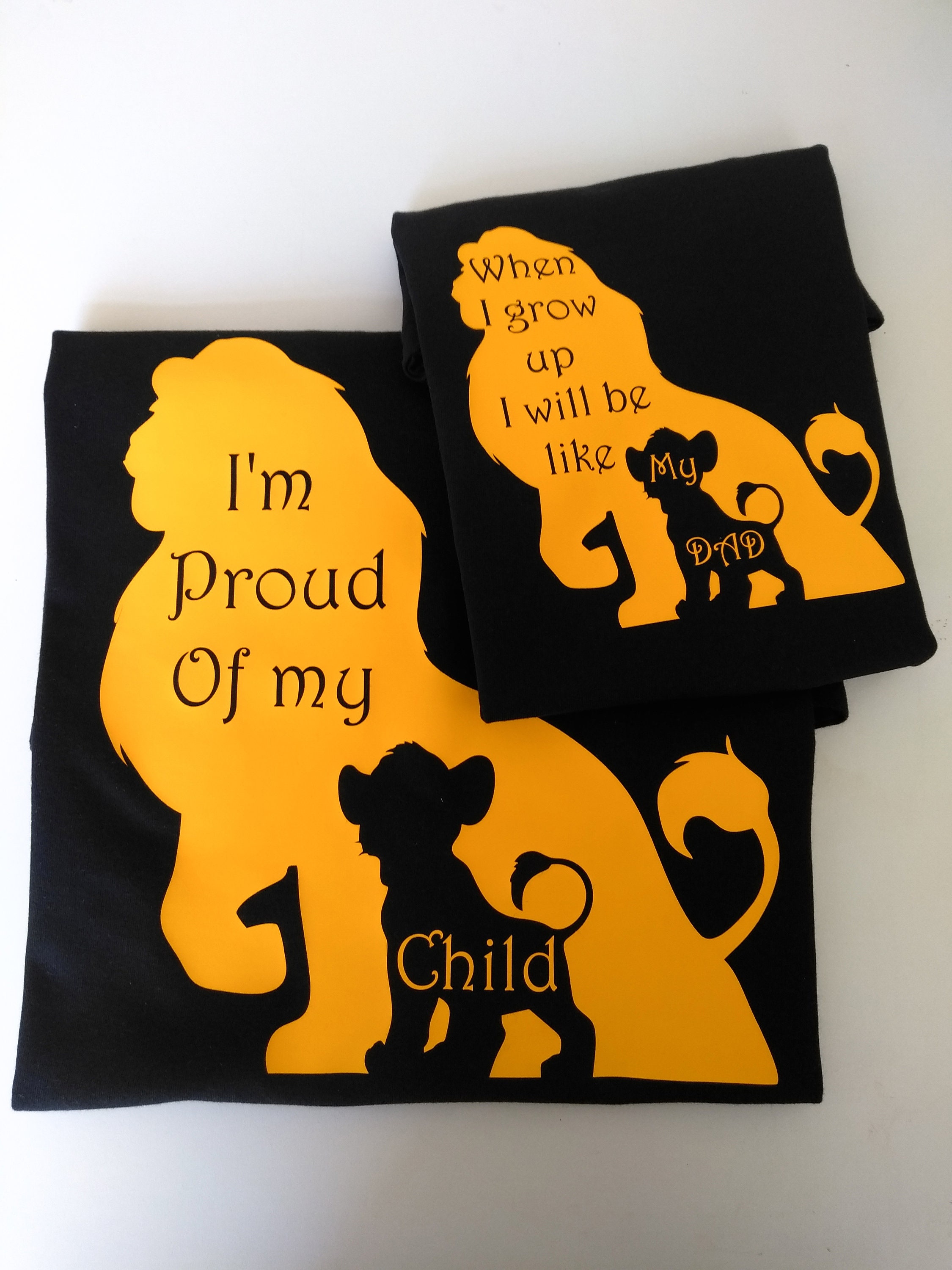 Lion King & Simba Dad and Son Matching Shirt Set Disney - Etsy