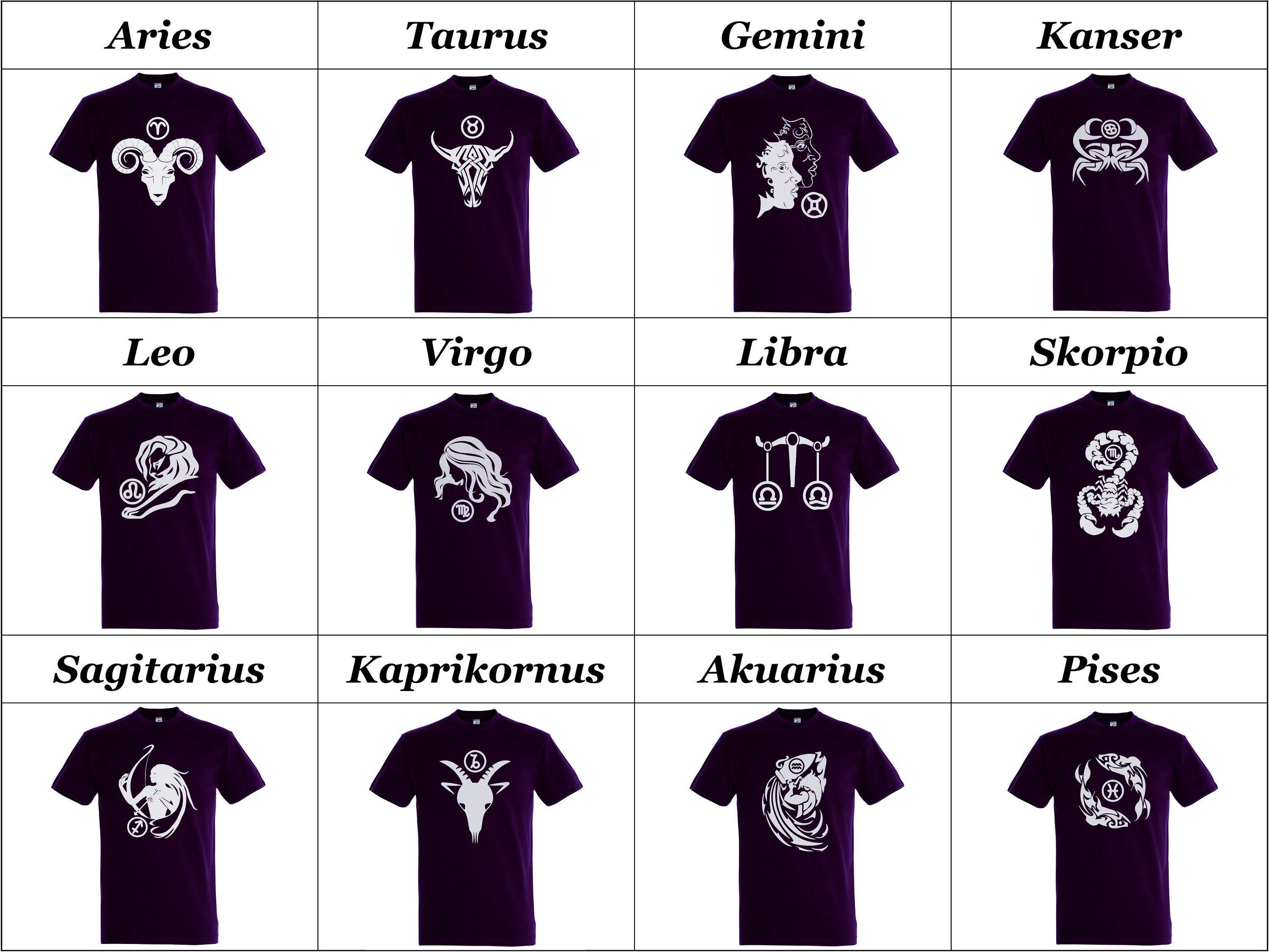 Horoscope Shirt Astrology Shirt Zodiac Clothing Custom Etsy