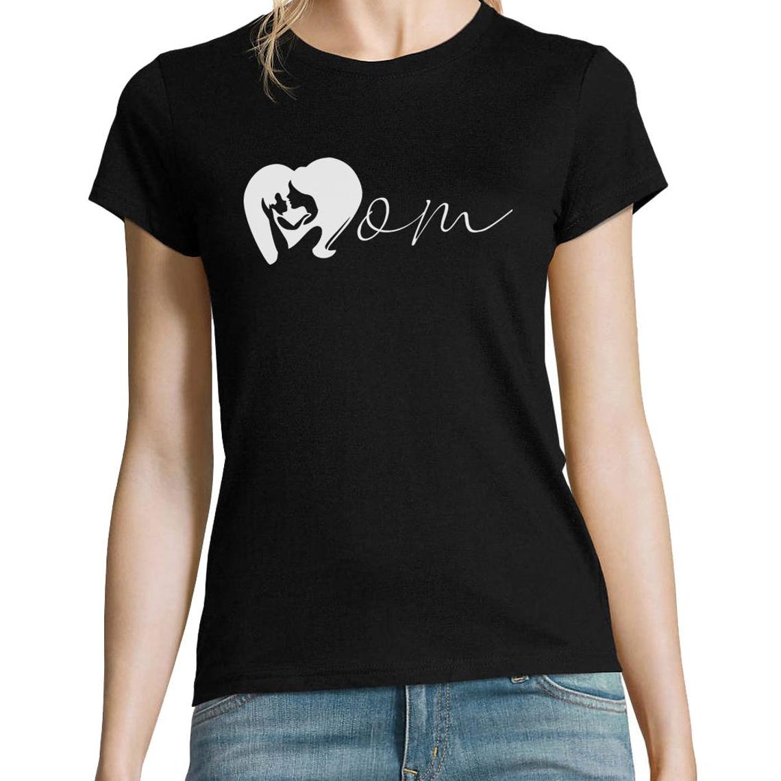 Mom Heart Shirt Gift for Mothers Day, Cute New Mommy Graphic Tee ...