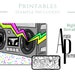 Pre Drawn Outline Canvas DIY Boombox/ Instant Download/ DIY - Etsy