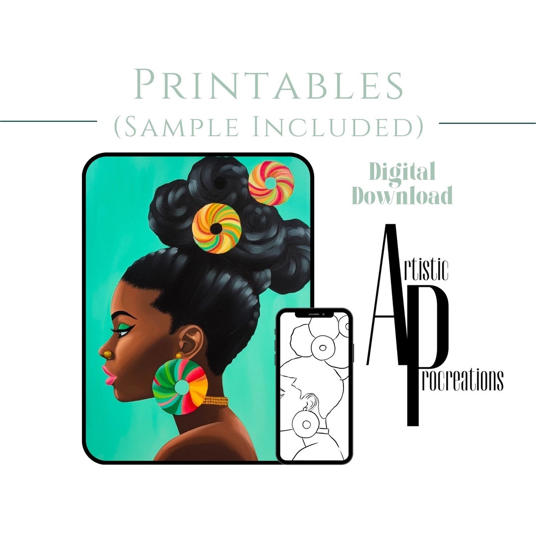 Juneteenth/ Pre Drawn Outline Canvas DIY / Instant Download/ DIY Canvas ...