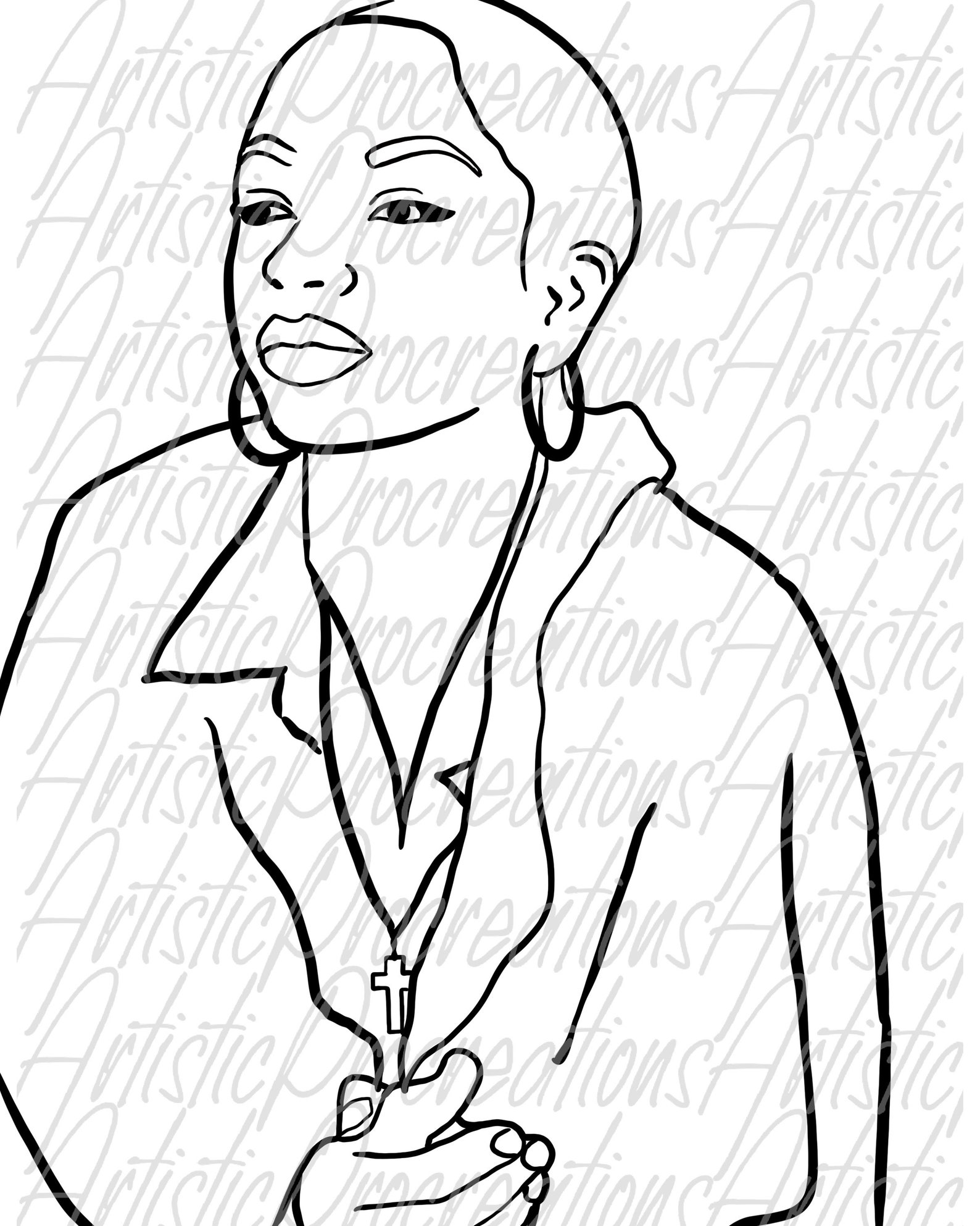 Pre Drawn Outline Canvas DIY Sade/ Instant Download/ DIY - Etsy