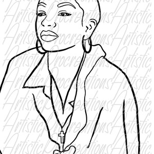 Pre Drawn Outline Canvas DIY Sade/ Instant Download/ DIY - Etsy