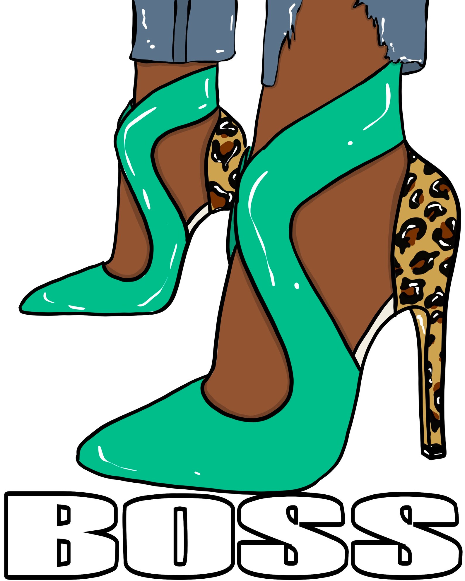 Pre Drawn Outline Canvas DIY Boss/ Instant Download/ DIY - Etsy