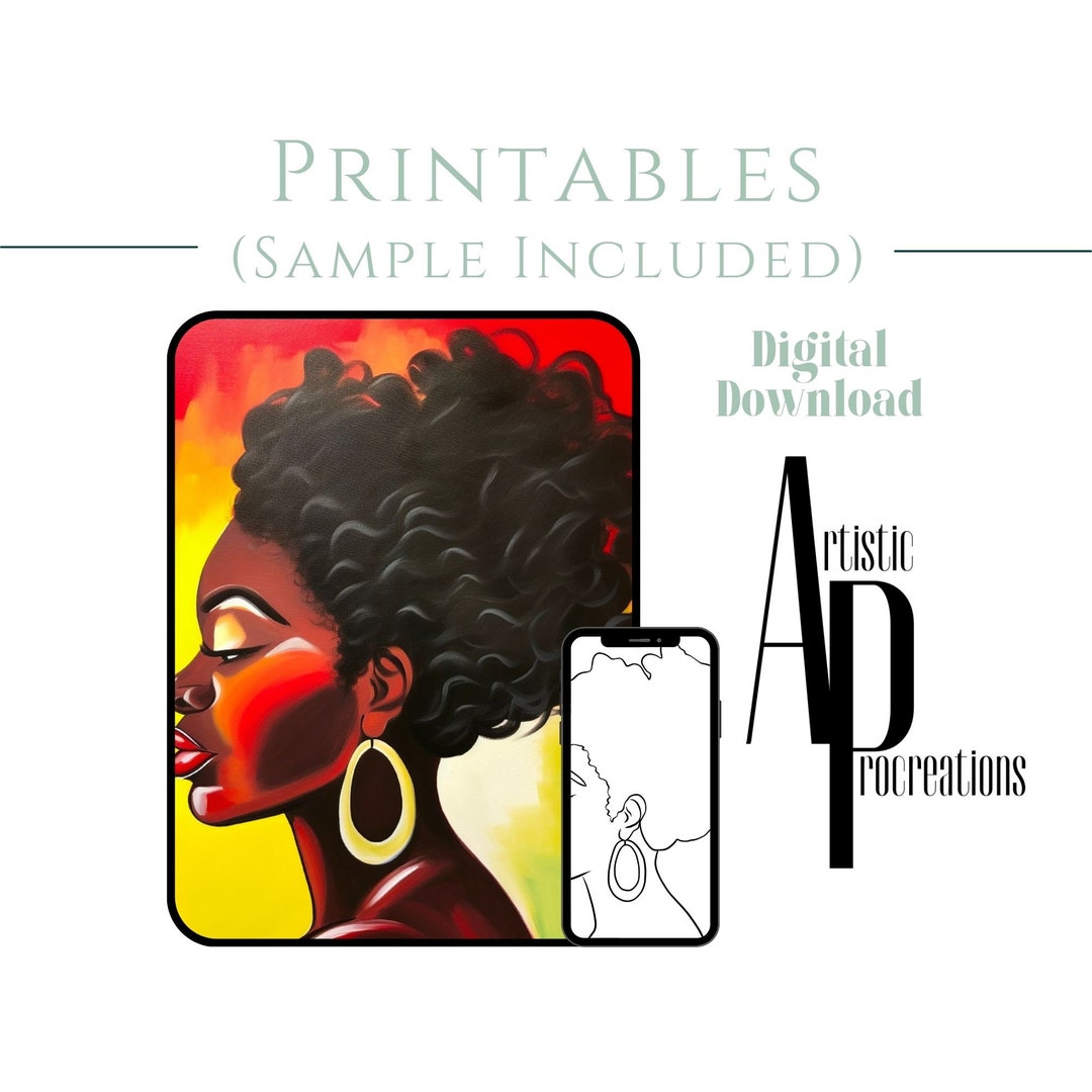 Juneteenth/ Pre Drawn Outline Canvas DIY / Instant Download/ DIY Canvas ...