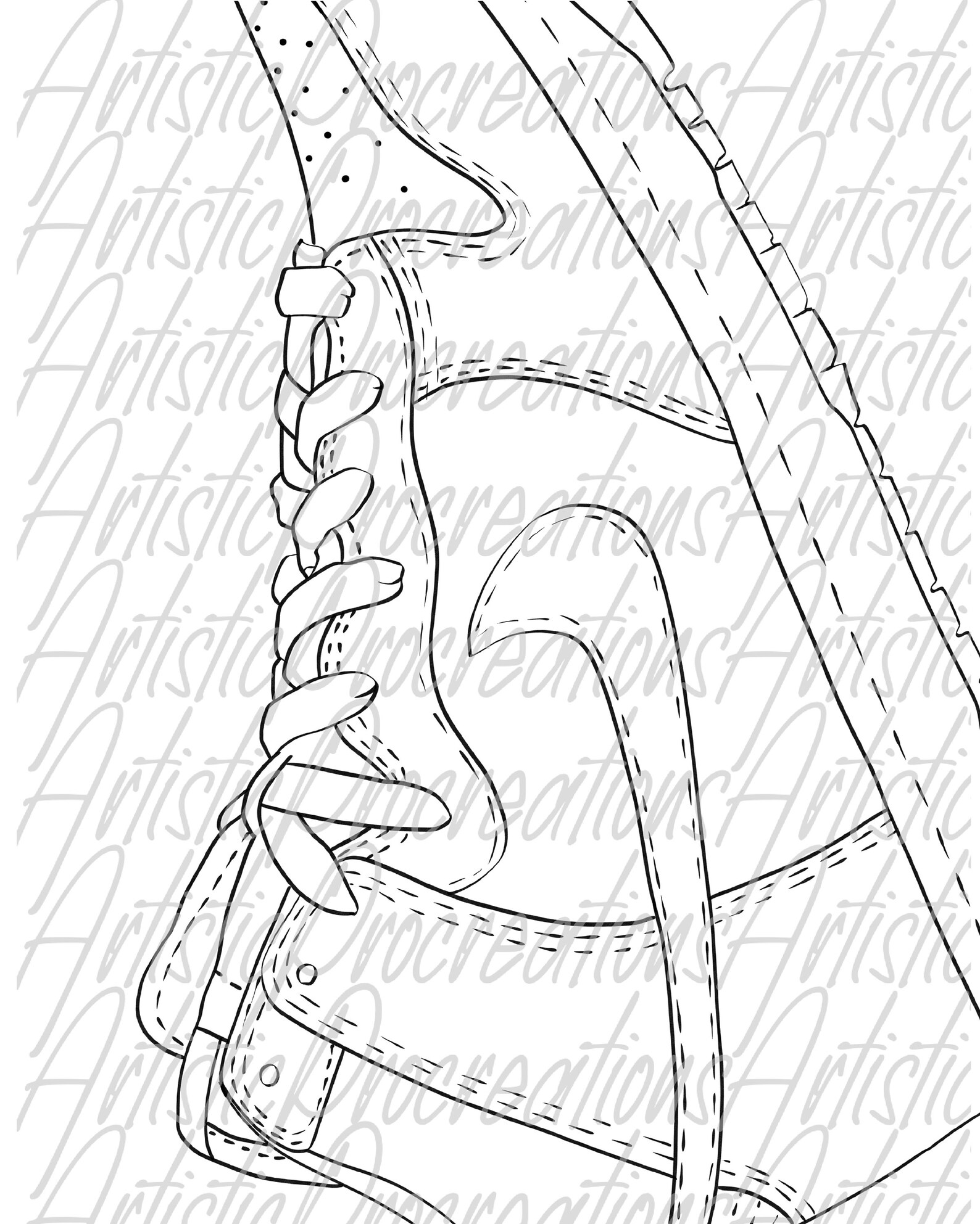 Pre Drawn Outline Canvas DIY High Tops/ Instant Download/ DIY - Etsy