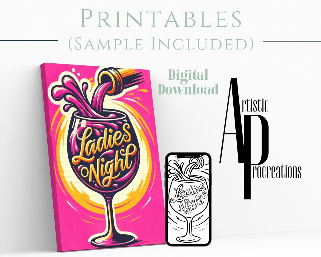 Pre Drawn Outline Canvas DIY/ Instant Download/ DIY Canvas/ Paint Kit ...