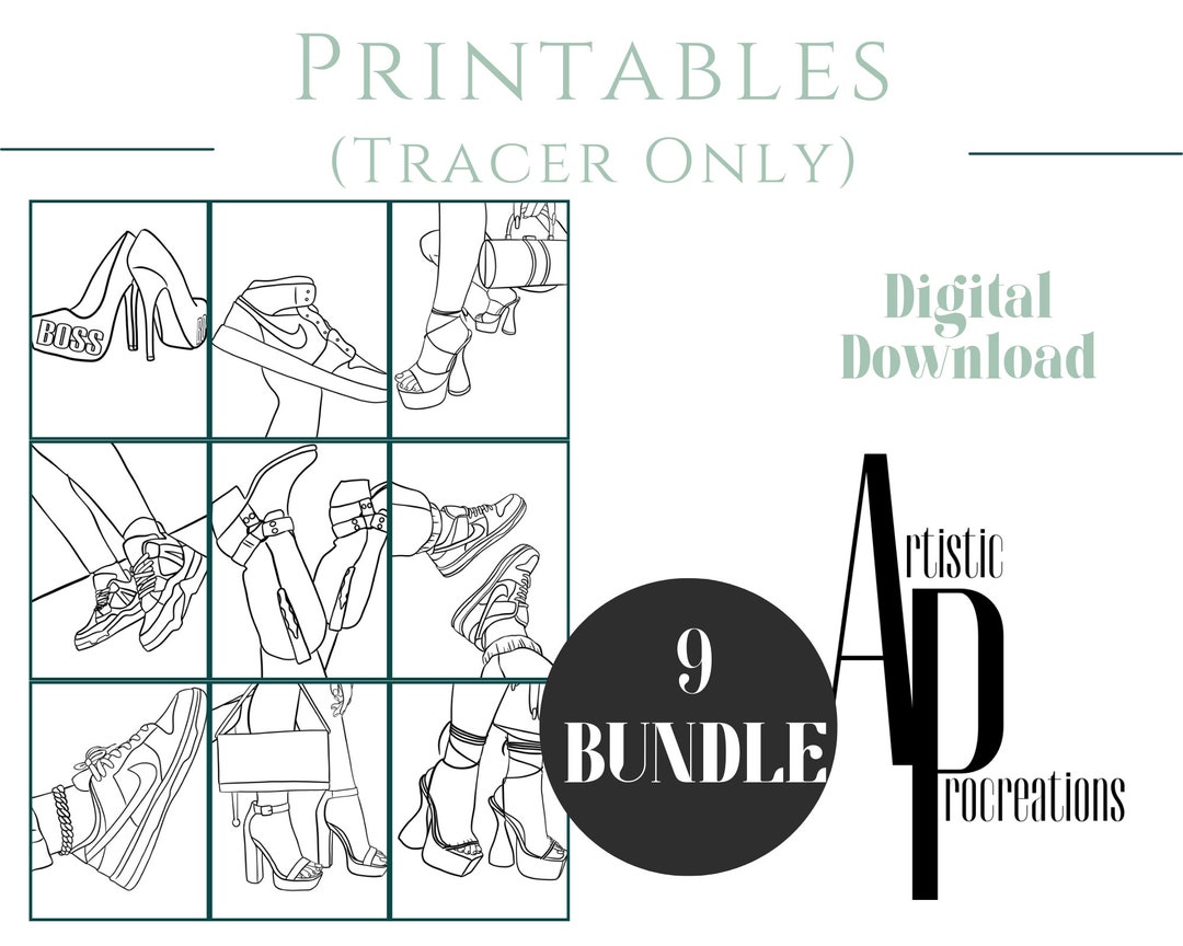 Pre Drawn Outline Canvas DIY Bundle/ Instant Download/ DIY Canvas ...