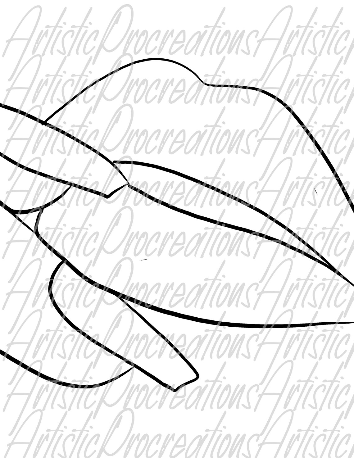 Pre Drawn Outline Canvas DIY Touched / Instant Download/ DIY - Etsy