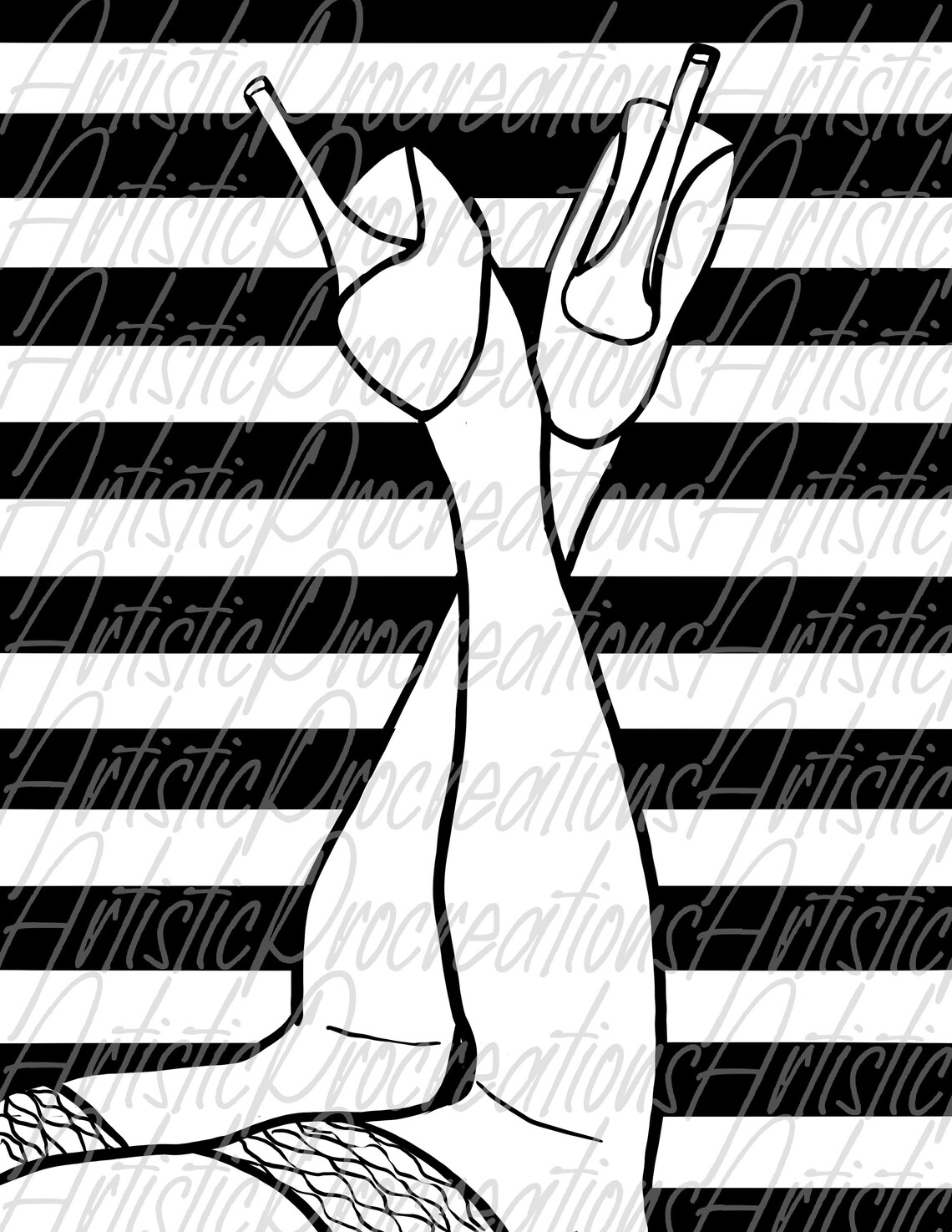 Pre Drawn Outline Canvas DIY Legs/ Instant Download/ DIY - Etsy