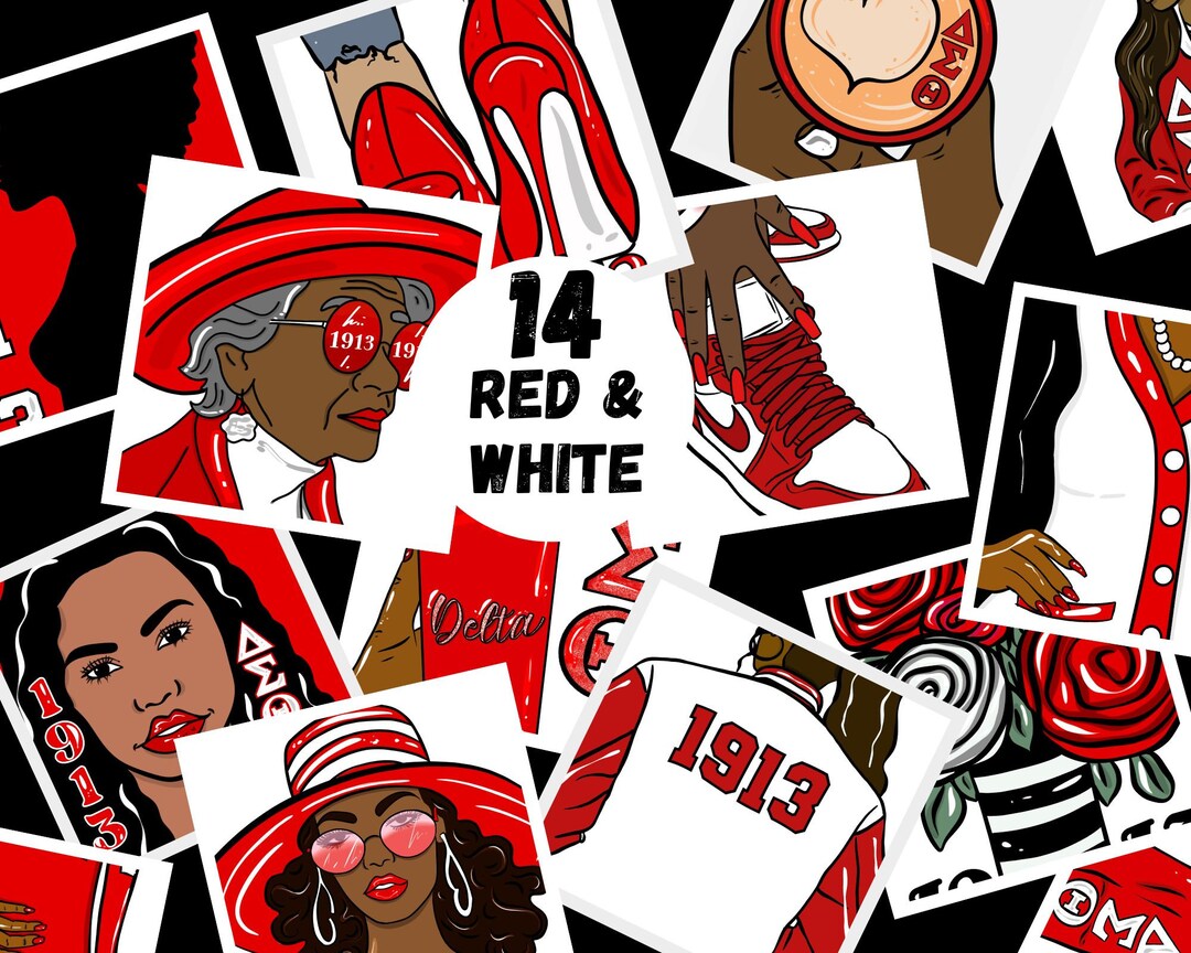 Pre Drawn Outline Canvas DIY Red and White/ Instant Download/ DIY ...