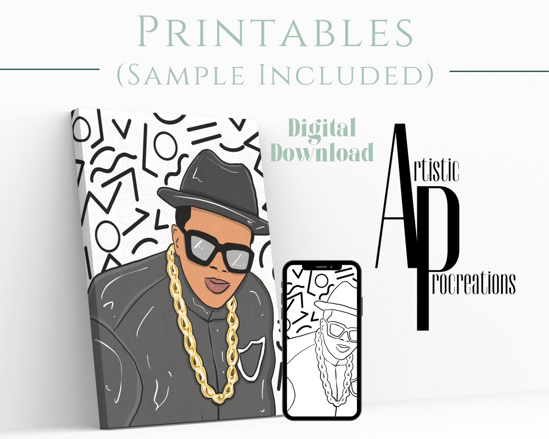 Pre Drawn Outline Canvas DIY / Instant Download/ DIY Canvas/ Party ...