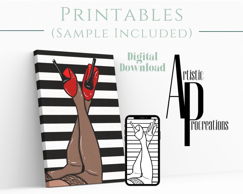 Pre Drawn Outline Canvas DIY Legs/ Instant Download/ DIY - Etsy
