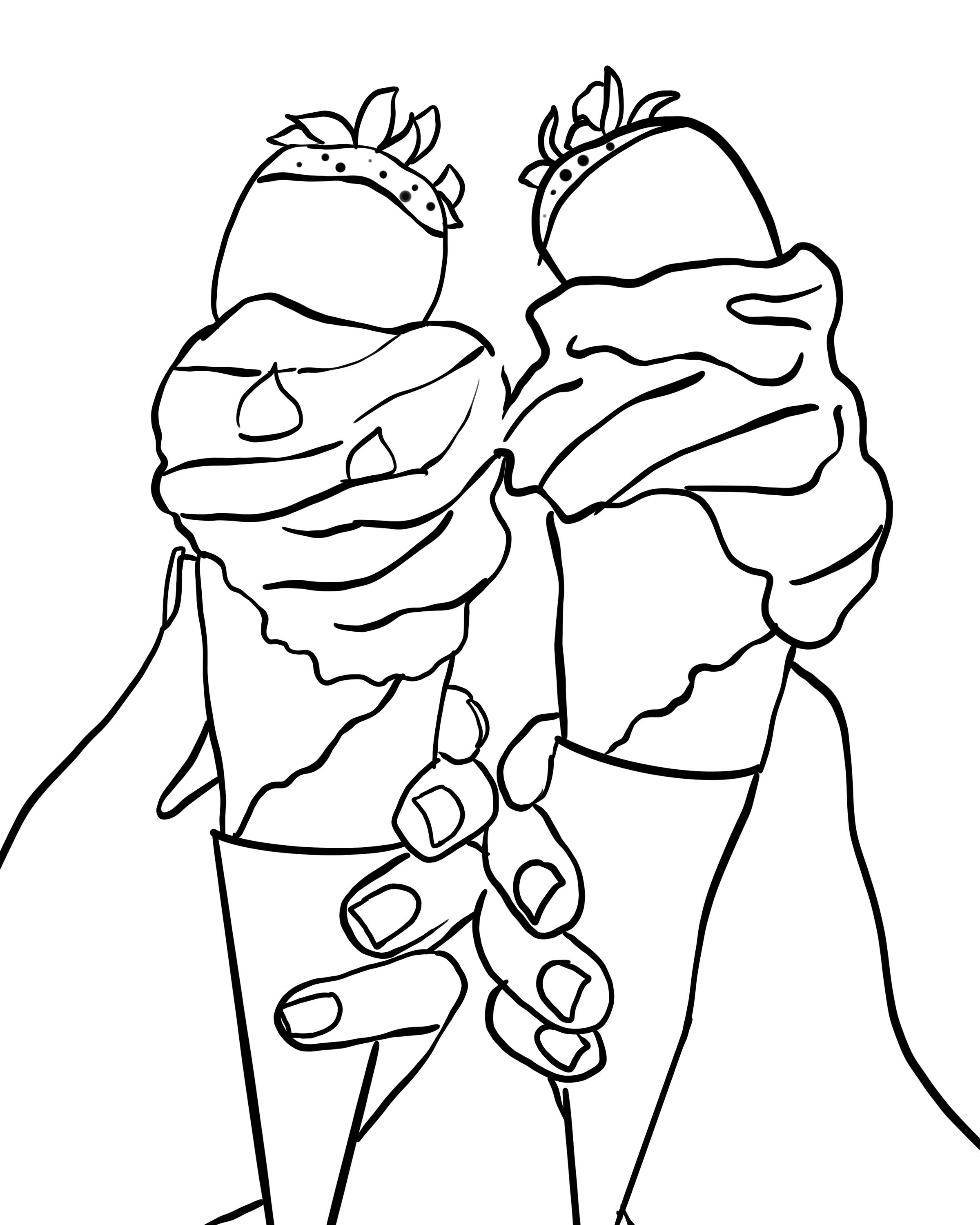 Pre Drawn Outline Canvas DIY Friends/ Instant Download/ DIY - Etsy