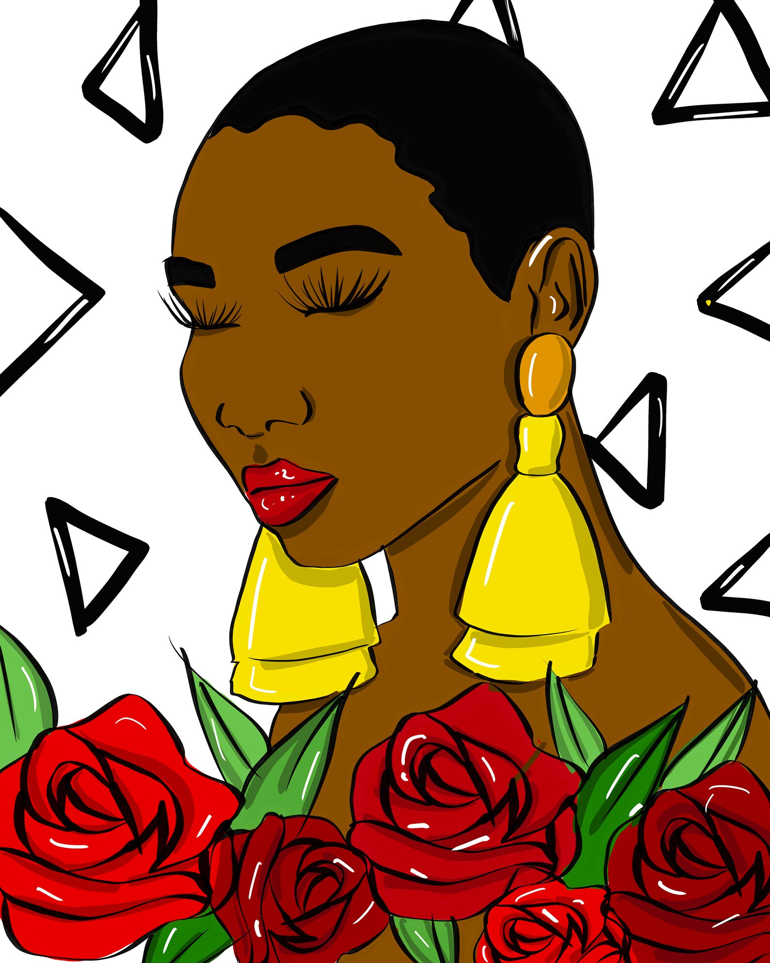 Pre Drawn Outline Canvas DIY Lady/ Instant Download/ DIY - Etsy