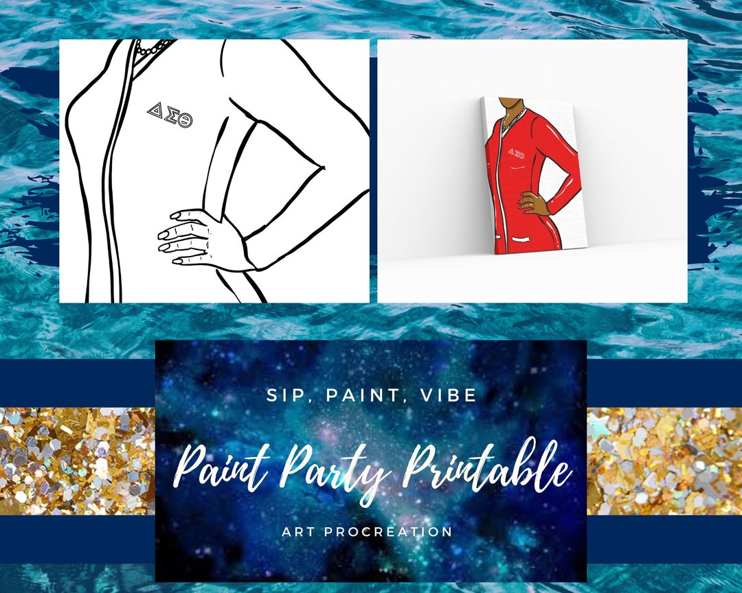 Pre Drawn Outline Canvas DIY Soro 2 / Instant Download/ DIY Canvas ...