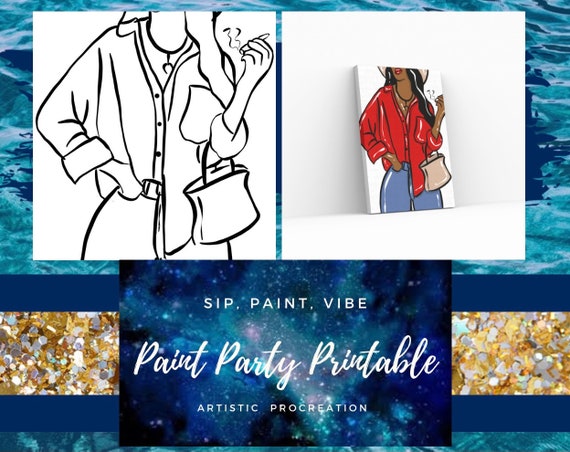 Canvas Printable/ Pre Drawn Outline Canvas Danny/ DIY Canvas/ - Etsy