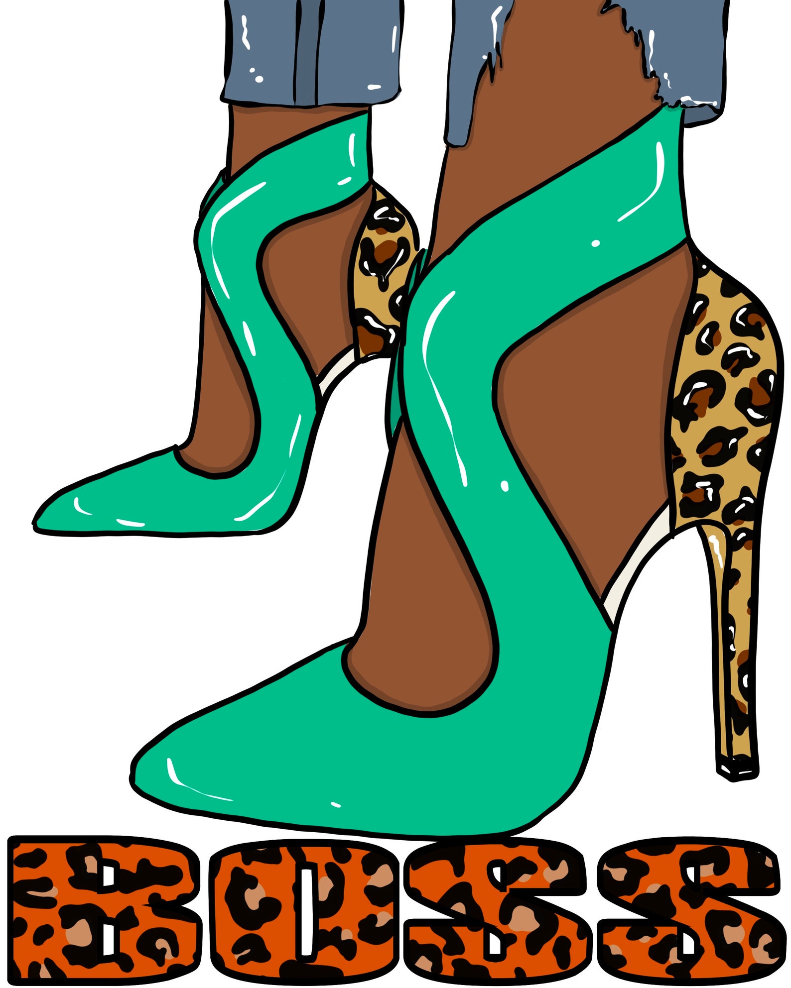 Pre Drawn Outline Canvas DIY Boss/ Instant Download/ DIY - Etsy