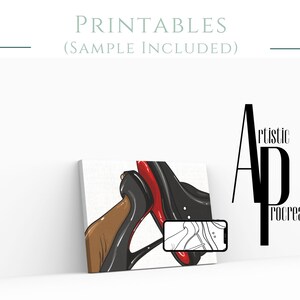 Canvas Printable/ Pre Drawn Outline Canvas His & Hers 22/ DIY - Etsy