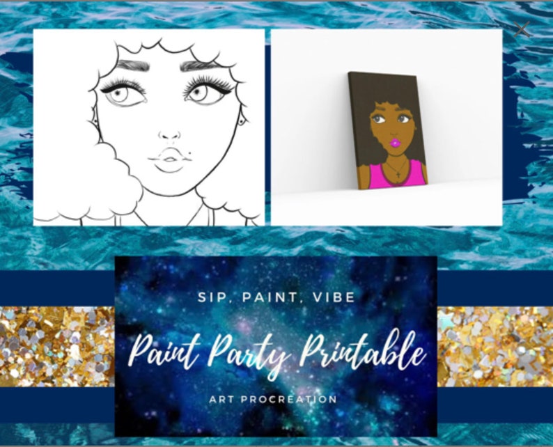 Pre Drawn Outline Canvas DIY Tiff/ Instant Download/ DIY - Etsy
