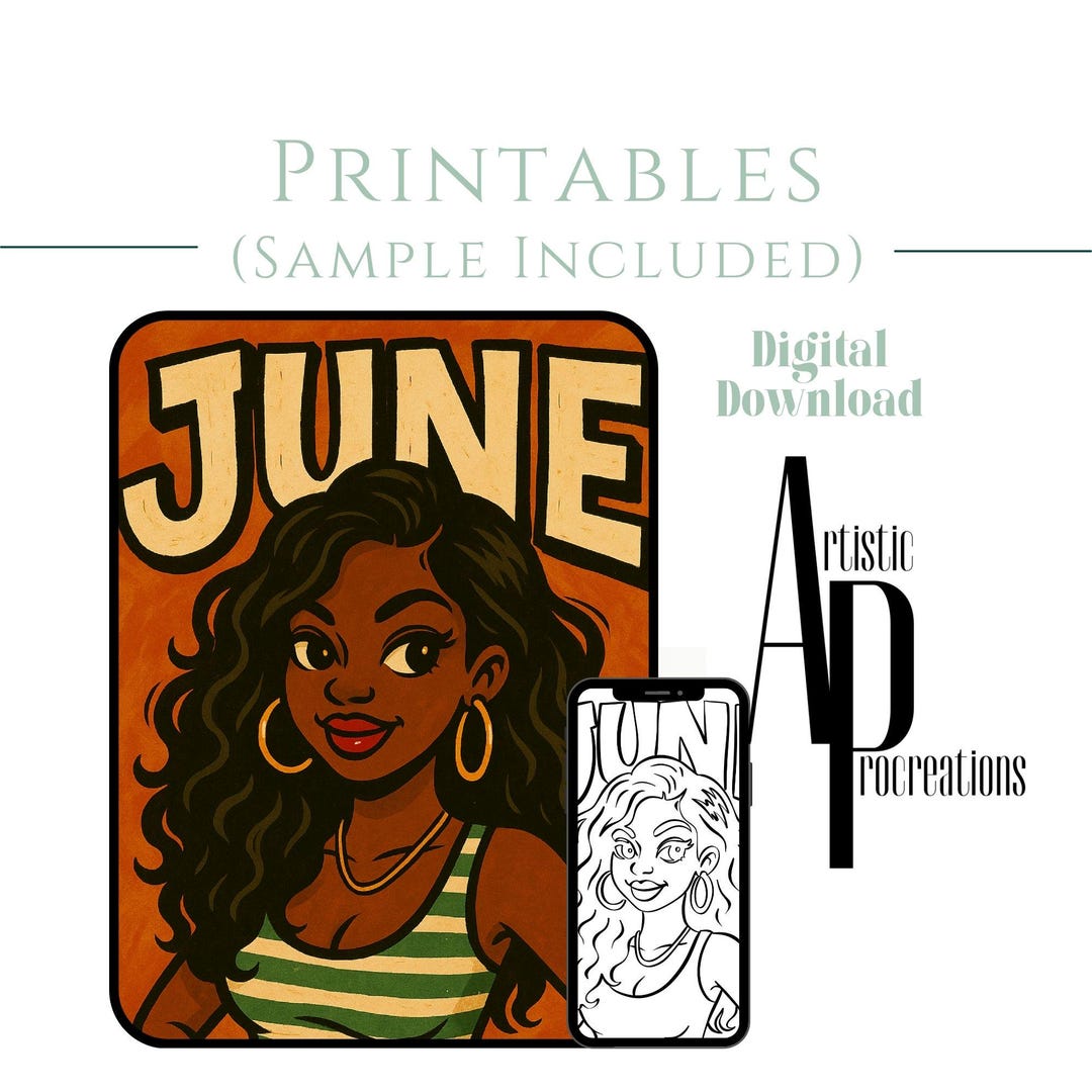 Paint Party Printable/ June Woman/ Download/ DIY Canvas/ Party/ Paint ...