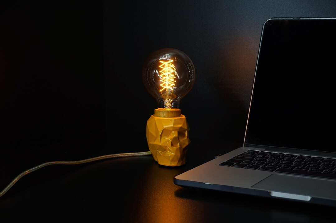 Steampunk Edison Lamp, Steampunk Style Table Lamp, Industrial ...