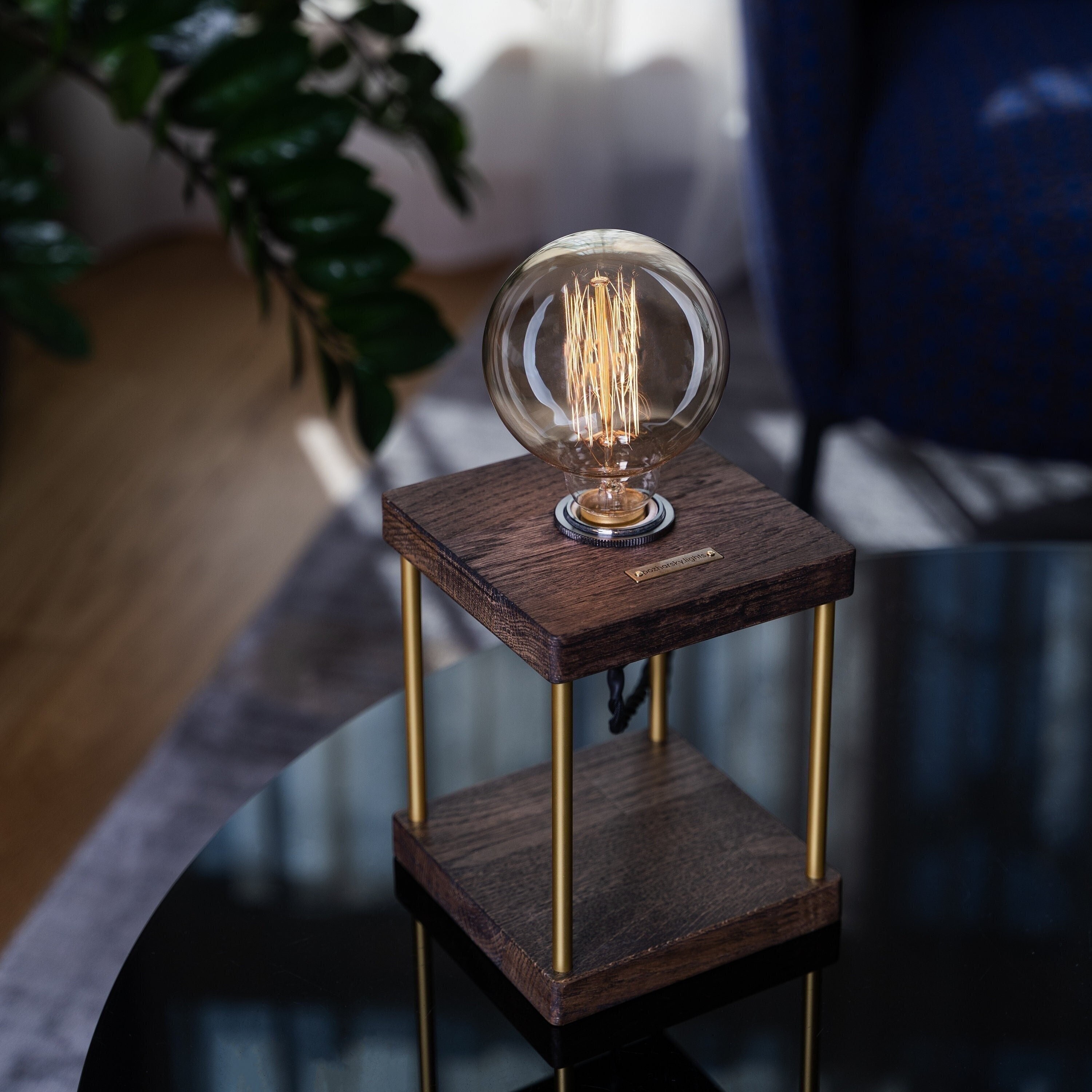 Edison Table Lamp Edison Bulb Table Lamp Edison Style Lamp - Etsy