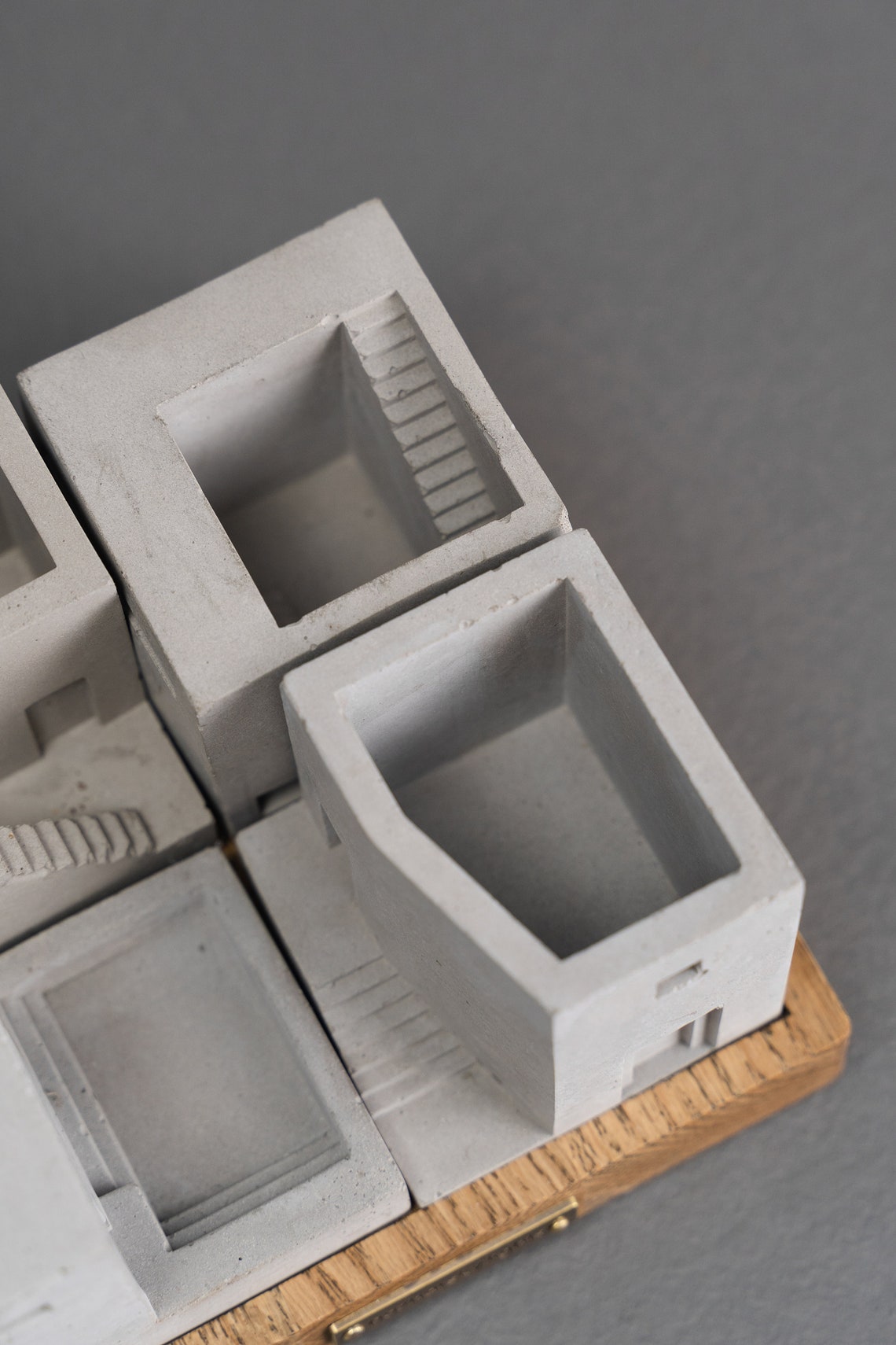 Concrete Houses Desk Wood Organizer Office Stationery - Etsy