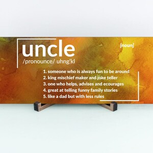 Uncle Definition Father's Day Sign - Etsy