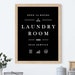 Black Laundry Sign, Laundry Printable Art, Laundry Print, Laundry Room ...