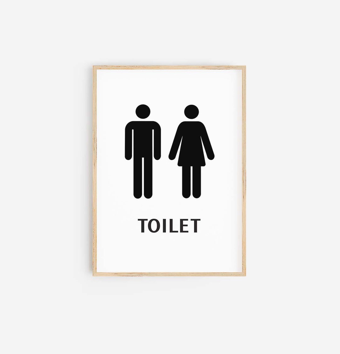 Toilet Restroom Sign | Bathroom Art | Bathroom Sign | Pictogram Print ...