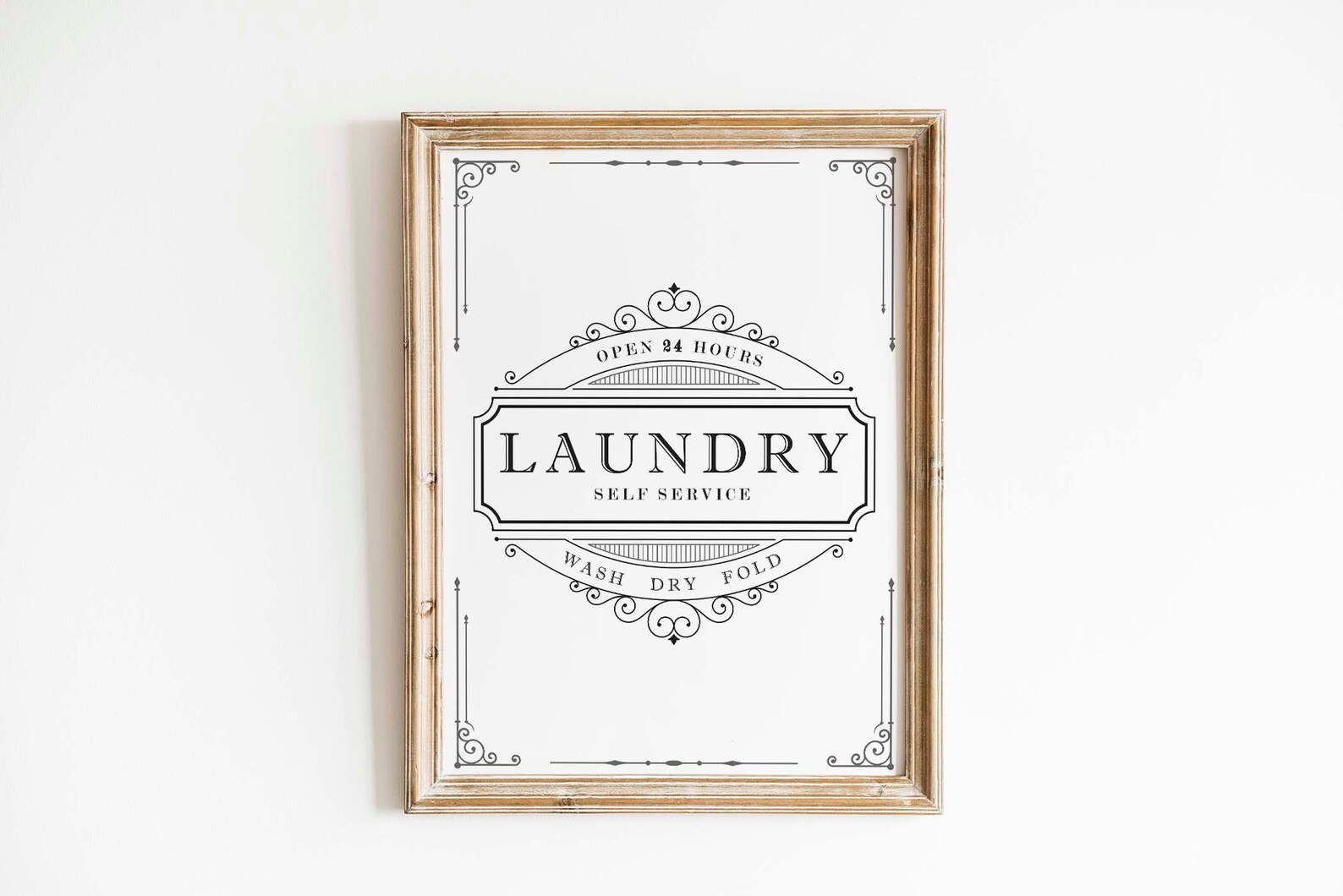 Laundry Room Sign, Vintage Laundry Art | Laundry Print Wall Art ...