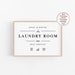 Laundry Sign Print, Laundry Room Symbols, Landscape Laundry Printable ...