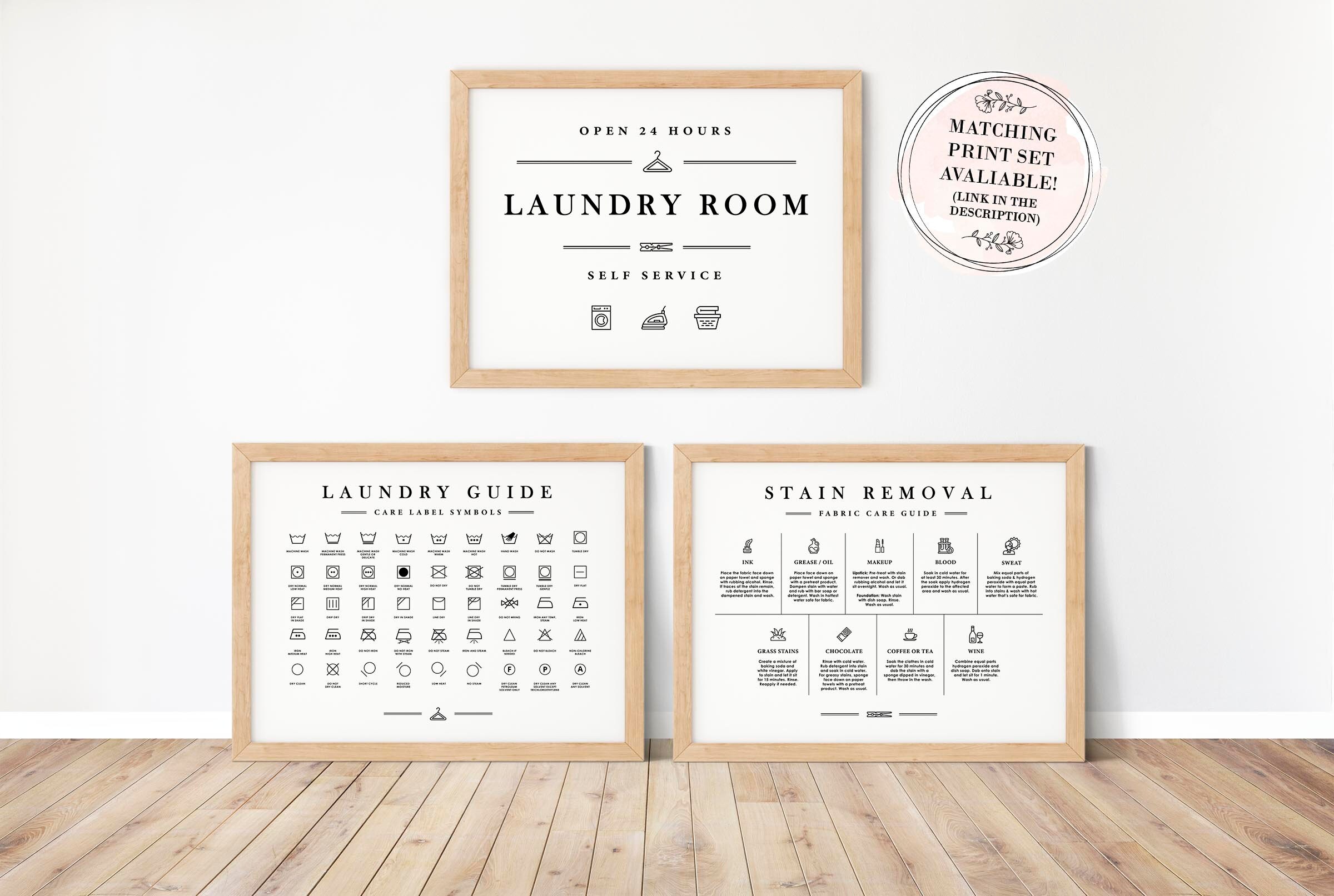 Laundry Sign, Laundry Printable Art, Laundry Print, Laundry Room Decor ...