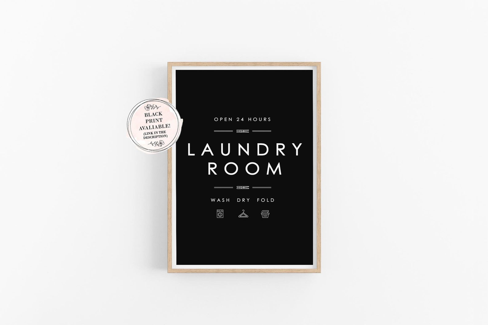 Laundry Room Sign Laundry Printable Art Minimalist Laundry - Etsy Canada