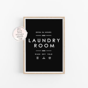 Laundry Room Sign, Laundry Printable Art, Minimalist, Laundry Wall ...