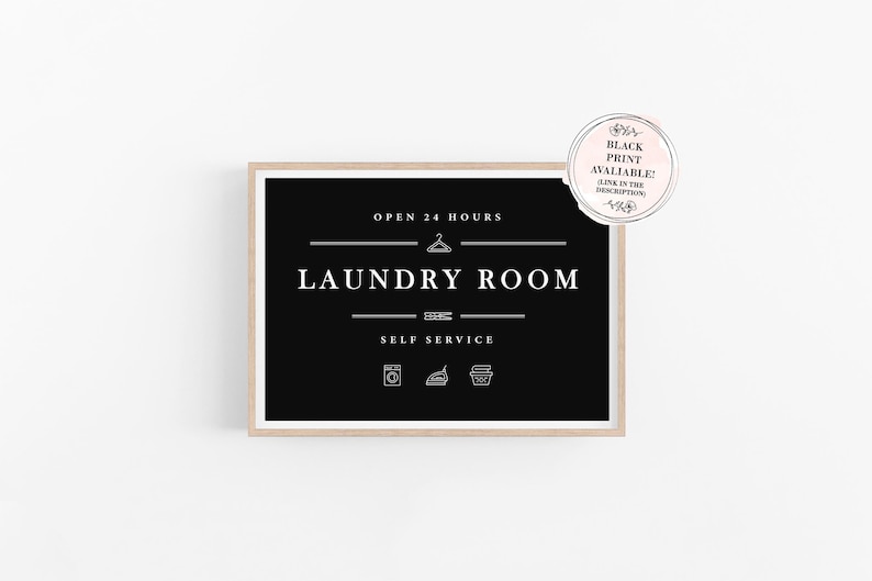 Laundry Sign, Laundry Printable Art, Laundry Print, Laundry Room Decor ...