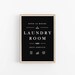 Black Laundry Sign, Laundry Printable Art, Laundry Print, Laundry Room ...
