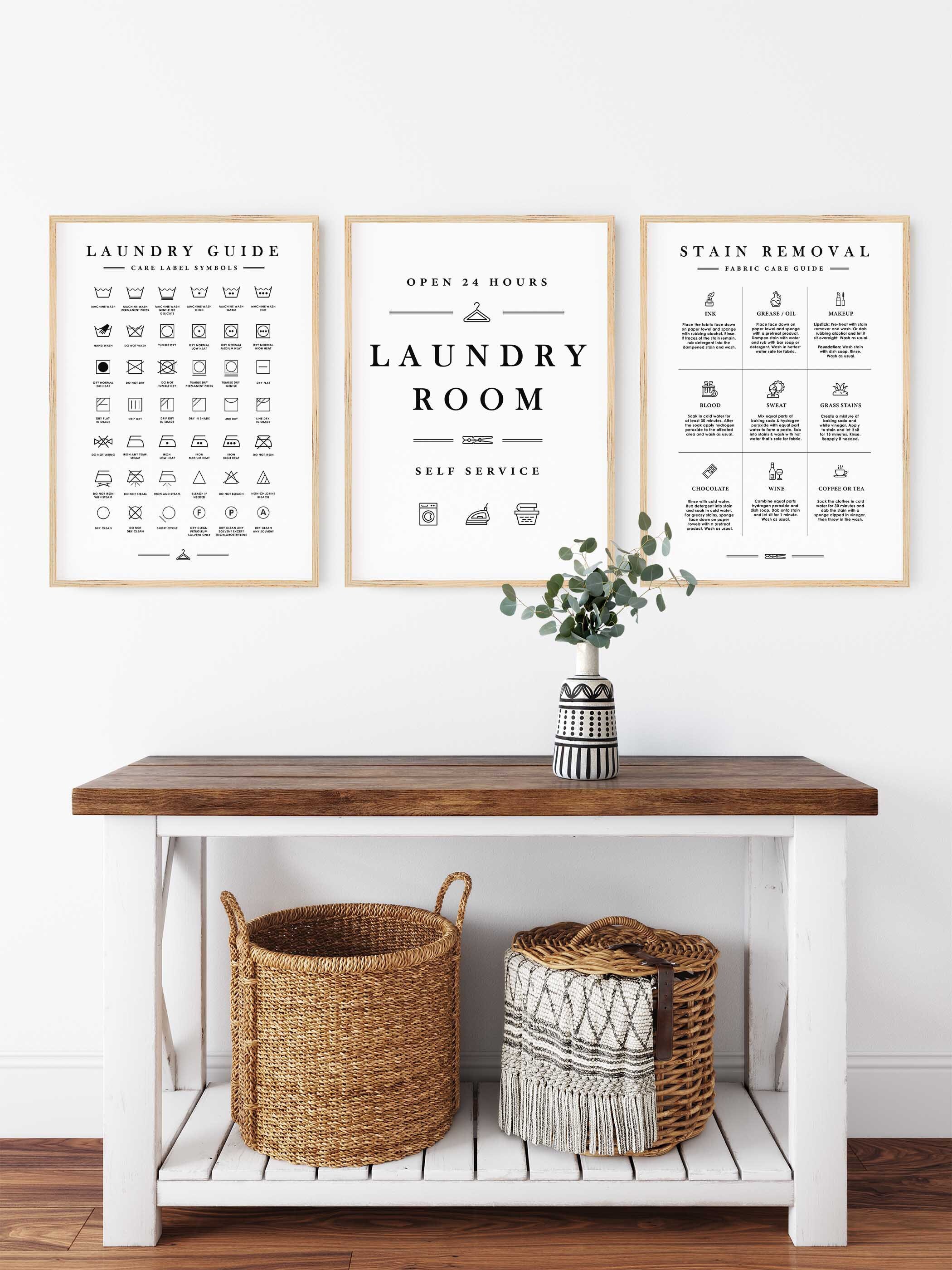 Laundry Room Sign 3pc Print Set Laundry Printable Laundry | Etsy