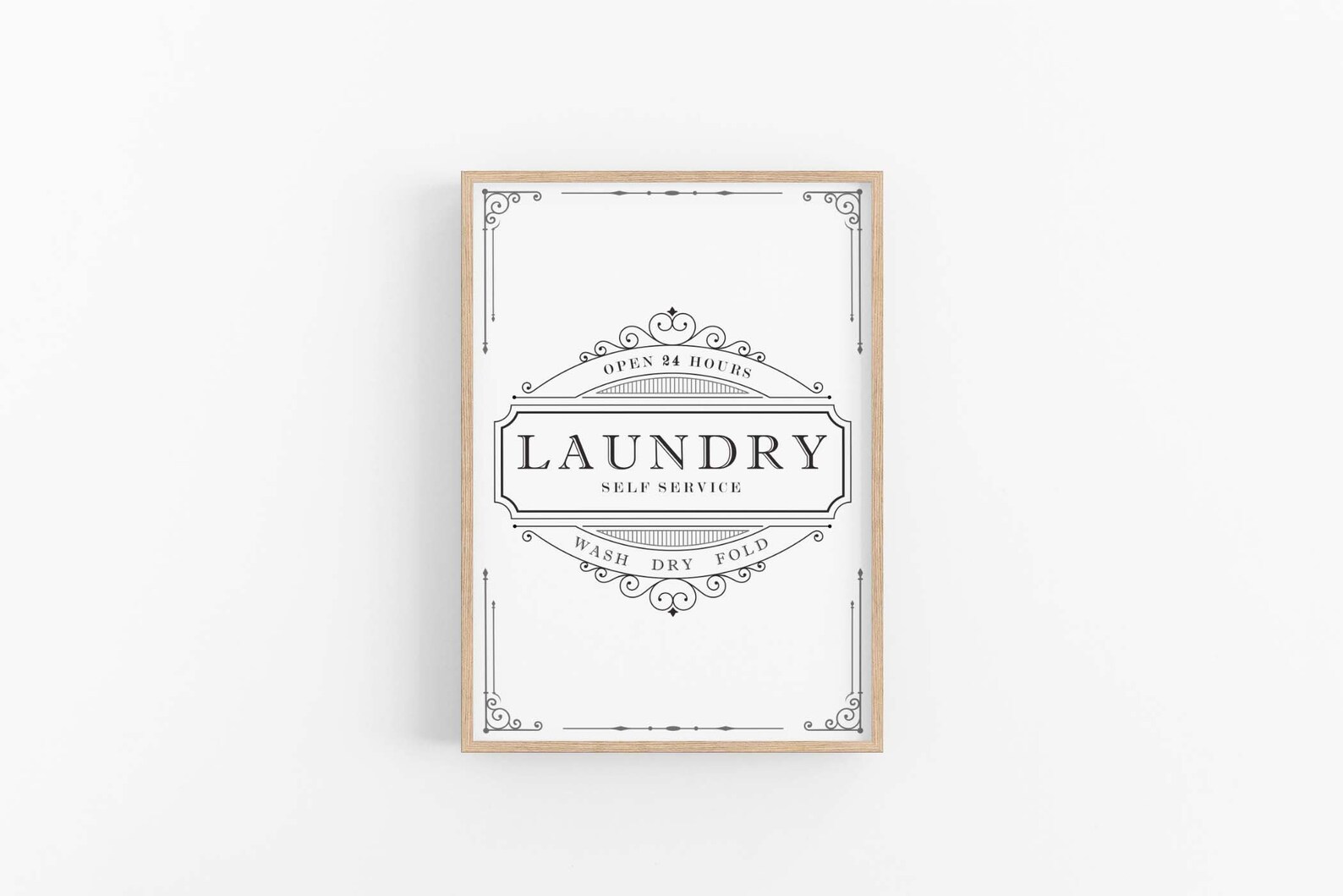 Laundry Room Sign, Vintage Laundry Art | Laundry Print Wall Art ...