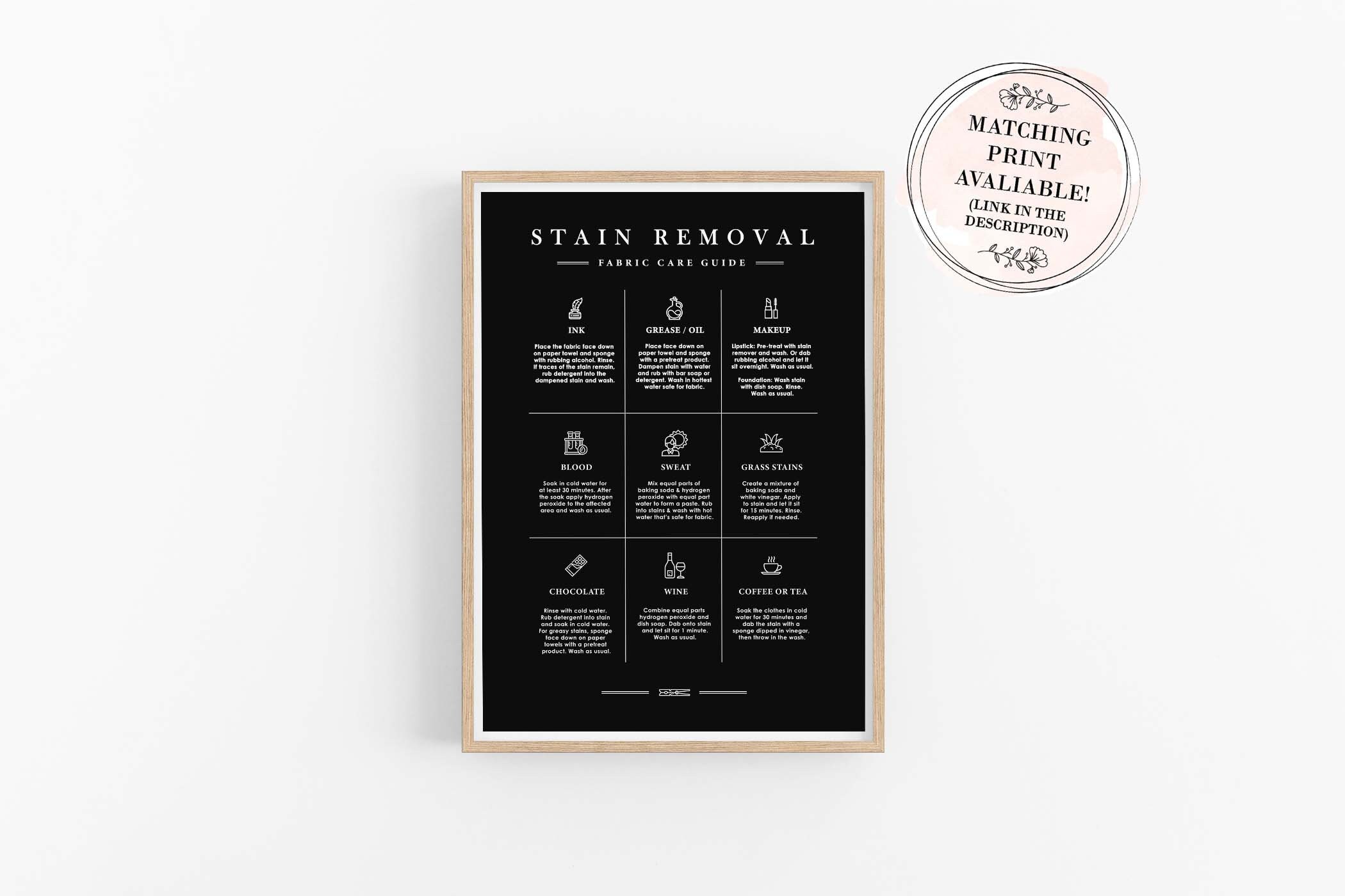 Black Laundry Sign Laundry Printable Art Laundry Print | Etsy