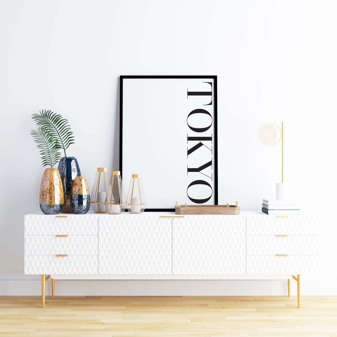 Tokyo Sign | City Word Poster | Japan Tokyo Poster | Printable Wall Art ...