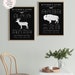 Bison Butcher Guide, Kitchen Printable Art, Butcher Diagram, Butcher ...