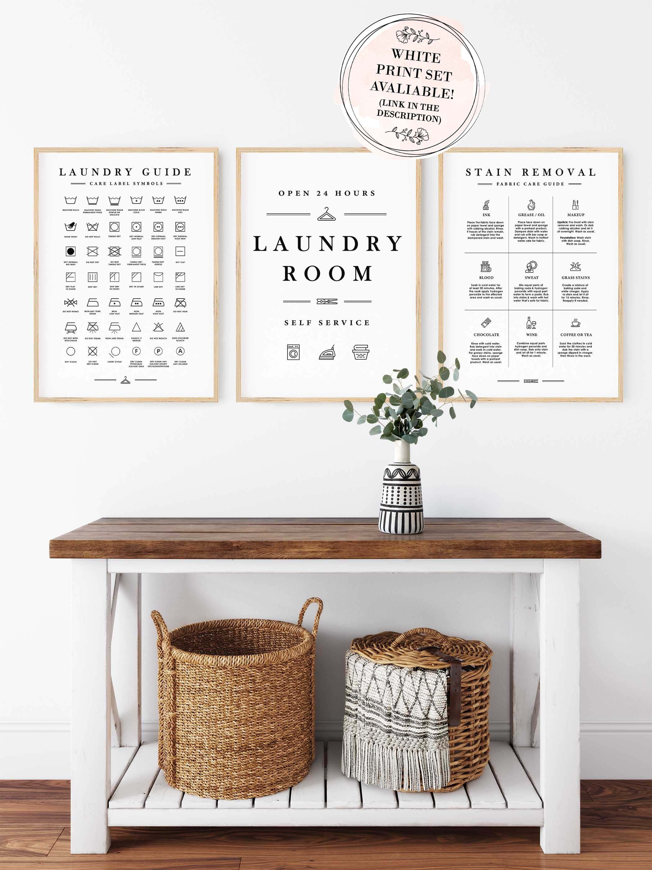 Black Laundry Sign Laundry Printable Art Laundry Print | Etsy
