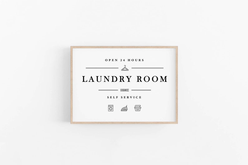 Laundry Sign, Laundry Printable Art, Laundry Print, Laundry Room Decor ...