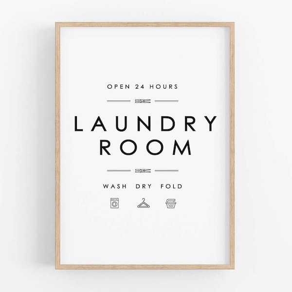 Laundry Poster - Etsy