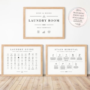 Laundry Sign, Laundry Stain Removal Guide, Laundry Room Art, Laundry ...